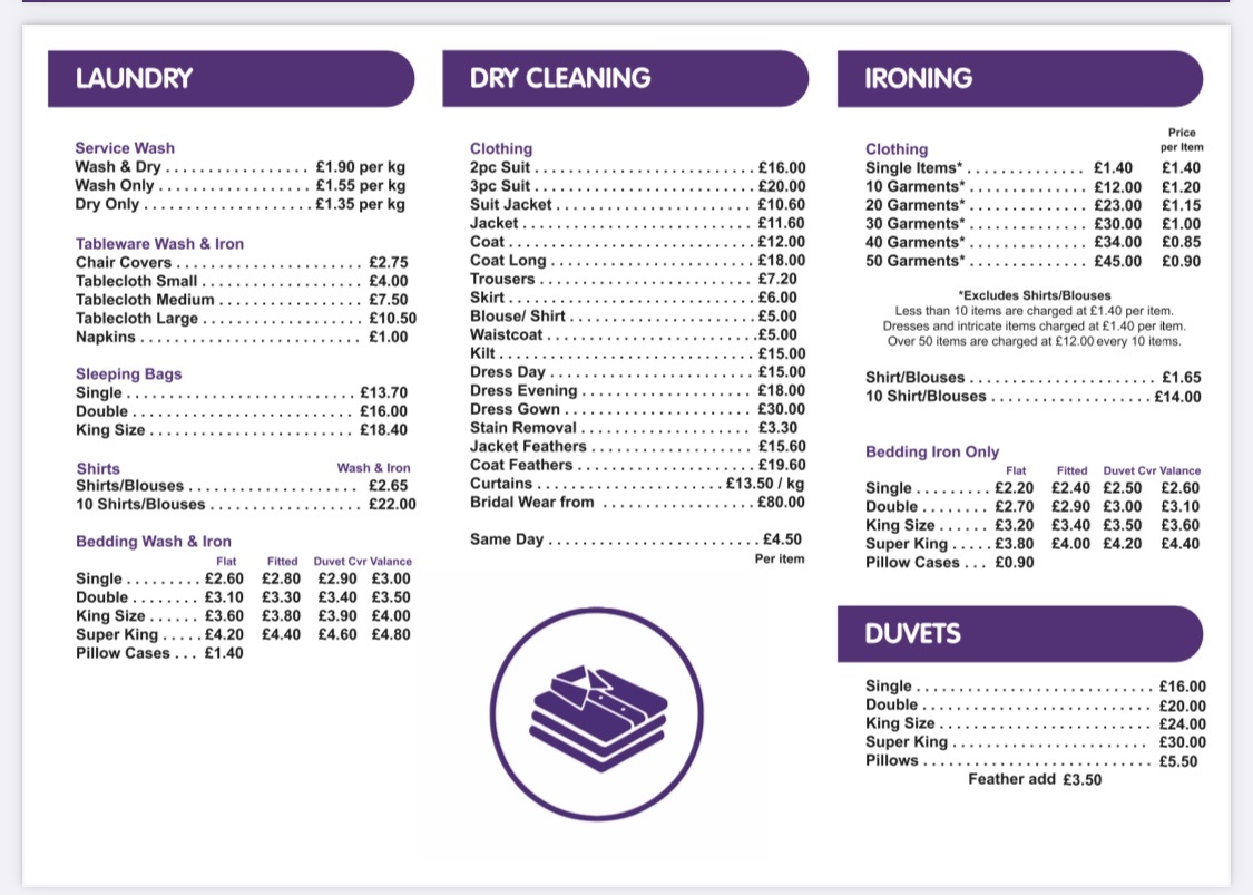 Prices - Pressed For Time - Domestic and Commercial Cleaning | Laundry ...